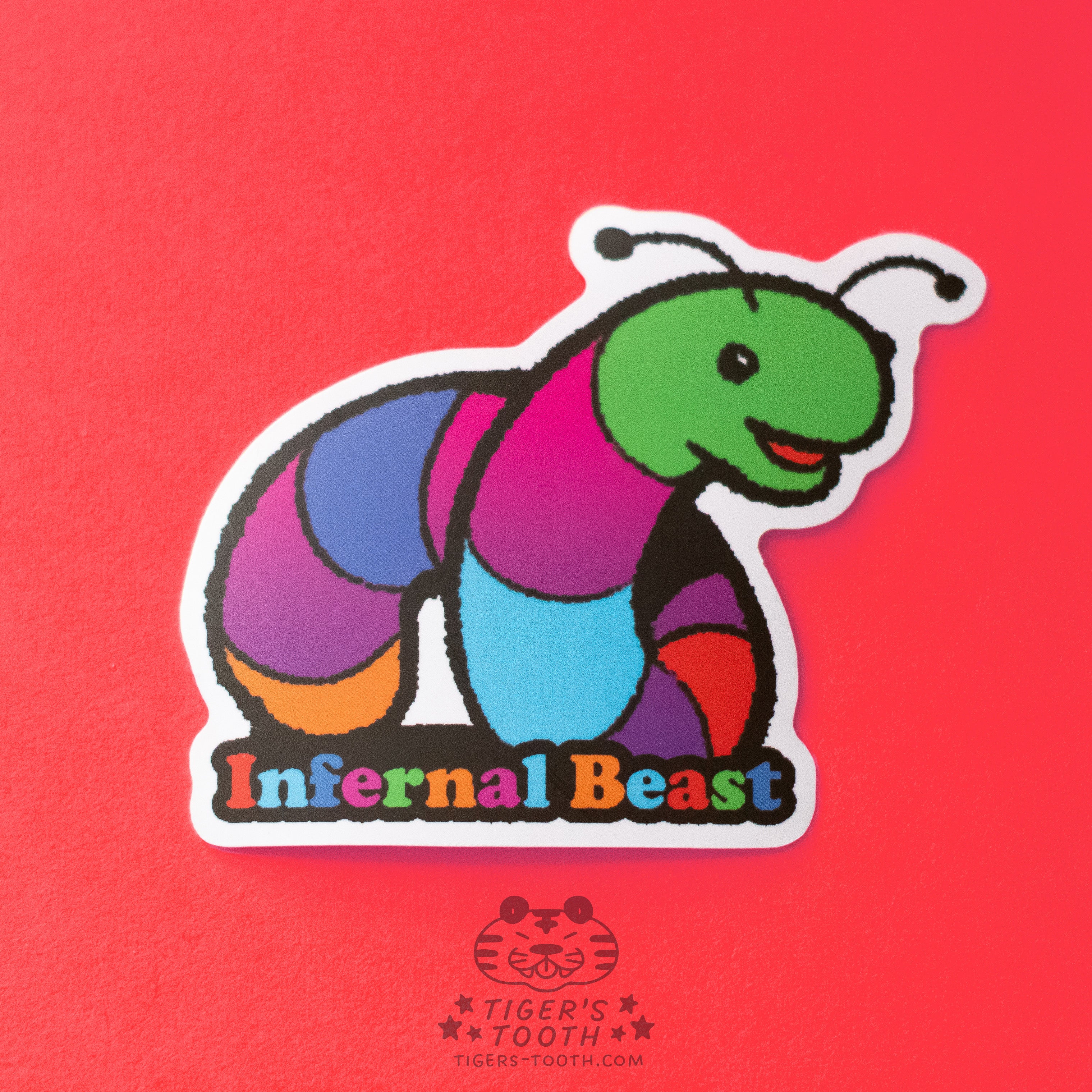 infernal beast sticker – Tiger's Tooth